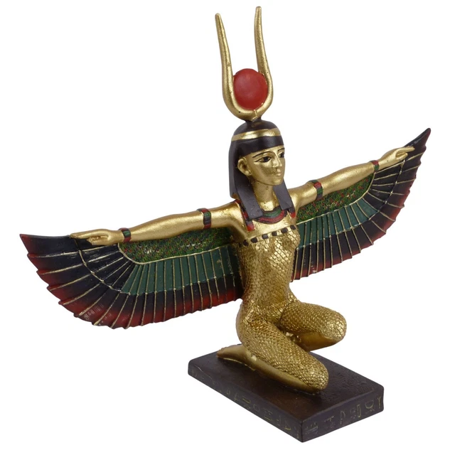 KNEELING ISIS FIGURE with Wings Outstretched - Ancient Egypt Egyptian ...