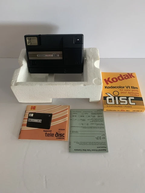 COFFRET KODAK TELE Disc Camera Outfit With New Telephoto Lens - New In ...