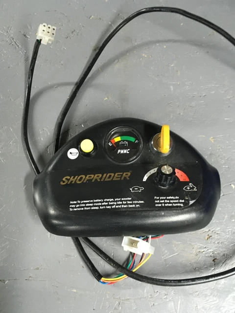 MOBILITY SCOOTER SHOPRIDER Cameo Head Unit Speed Control On Off Switch ...