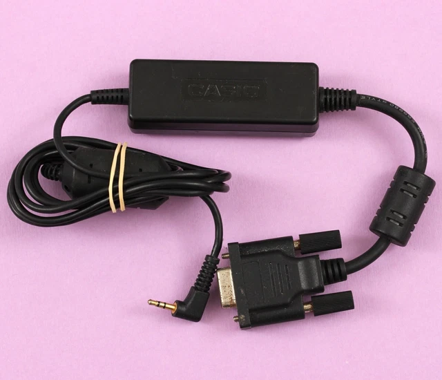 CASIO PC LINK Serial Data Link Cable DB9 to 2.5mm For QV Camera PDAs ...
