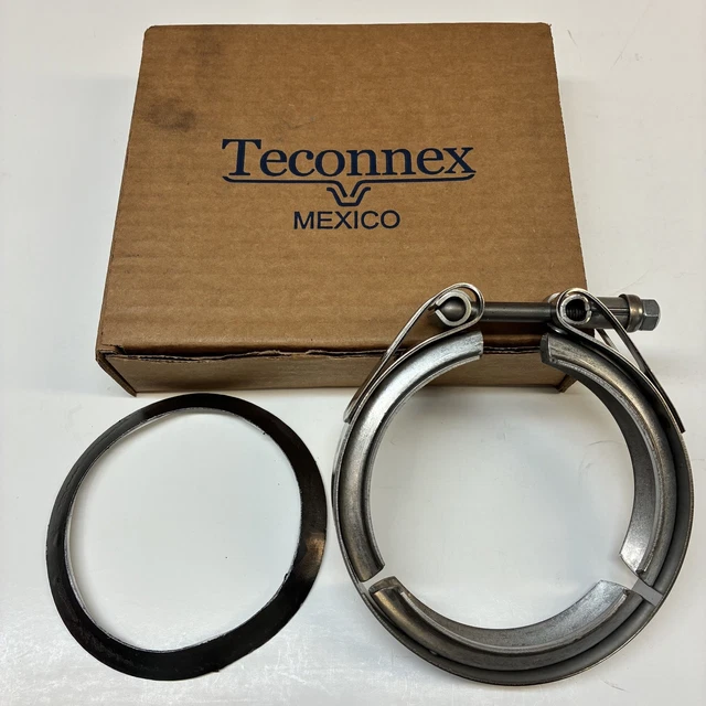 TECONNEX 4& HDEP V Band Clamp TCX T130130349AC2, turbo exhaust outlet v ...