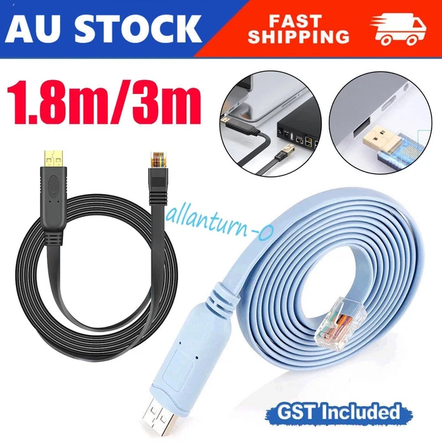 1.8/3M USB TO RJ45 Serial RS232 Console Cable Express Net Cable for ...