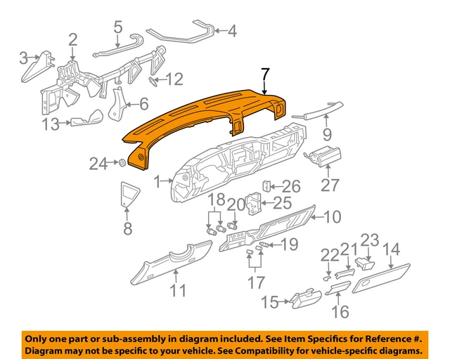 GM OEM INSTRUMENT Panel Dash-Upper Cover 15833353 $895.34 - PicClick CA