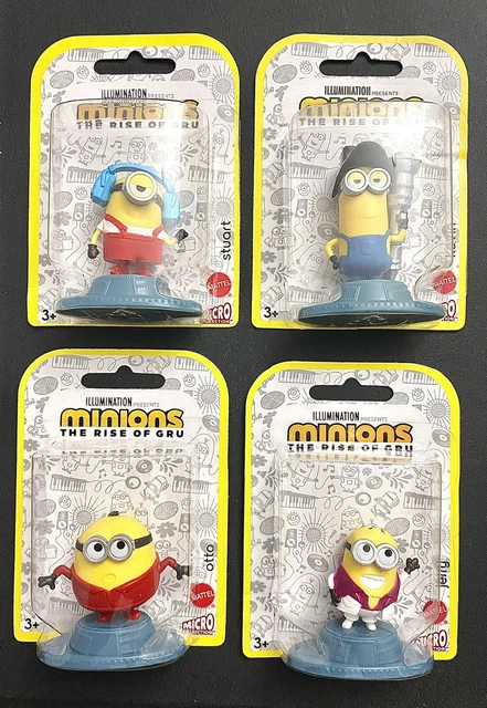 MINIONS THE RISE of Gru Micro Collection Figures Kevin JerryOtto Stuart ...