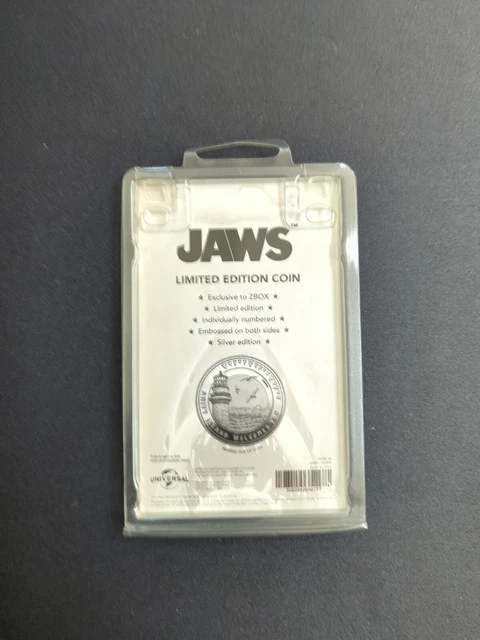 OFFICIAL UNIVERSAL JAWS Limited Edition Silver Coin No. 2147 £11.50 ...
