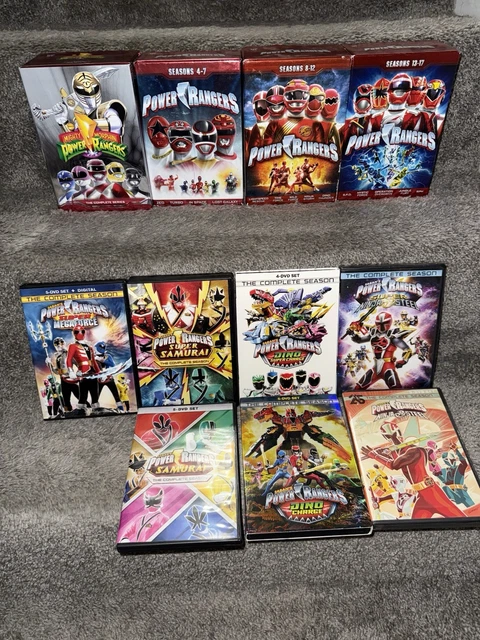 POWER RANGERS COMPLETE Series DVD Lot MMPR - S. Ninja Steel w/ Movies £ ...