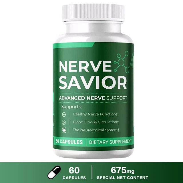 NERVE SAVIOR ADVANCED Nerve Support Mobility &Reduce Nerve Aches ,60 ...