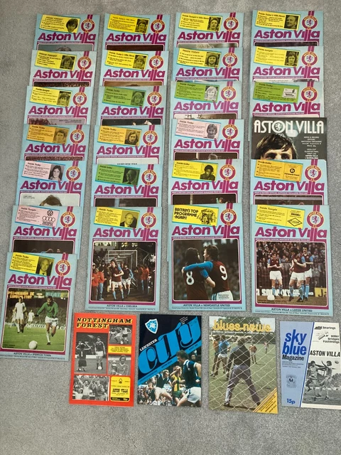 29 X ASTON Villa Programmes (1977-78) £8.50 - PicClick UK
