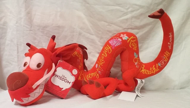 DISNEY STORE 18” MUSHU - MULAN WISDOM LIMITED 2 OF 12 PLUSH TOY h04 £9. ...