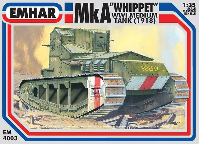 EMHAR EM4003 - 1/35 WWI Medium A Whippet Tank - Neu EUR 29,74 - PicClick DE