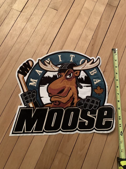 MANITOBA MOOSE JERSEY Crest Patch IHL Authentic Vintage Original $30.00 ...