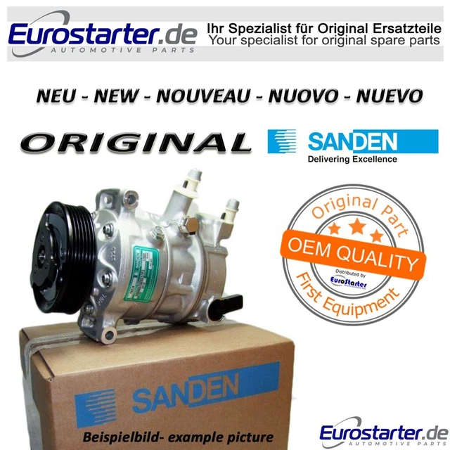 KLIMAKOMPRESSOR NOUVEAU ORIGINAL Sanden 6629 Pour Universal EUR 349,00 ...