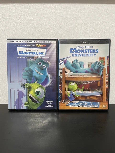 MONSTERS INC / University DVD Bundle Disney Pixar John Goodman ...