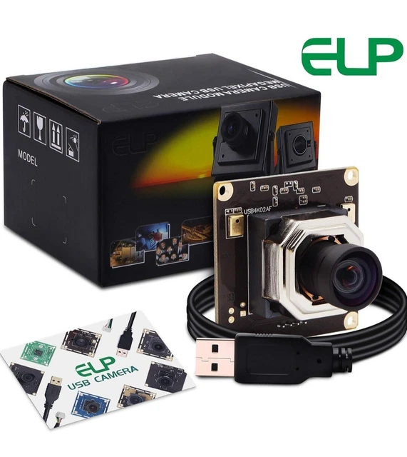 ELP 4K AUTOFOCUS Ultra HD USB Camera Module No-Distortion Lens IMX415 ...