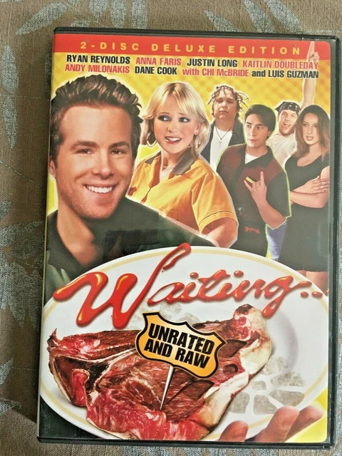 WAITING...2-DISC DELUXE EDITION "Unrated & Raw" Ryan Reynolds 2005 $11. ...