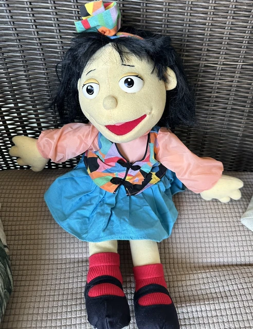 MUÑECA DE PELUCHE The Puzzle Place Julie Woo 17"" vintage PBS KCET Russ ...