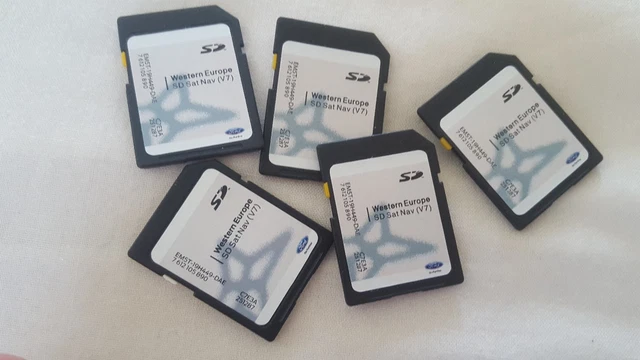 SAT NAV CARD Navigation Map Ford V7 Mfd Sony Em5T-19H449-Dae Non Touch ...