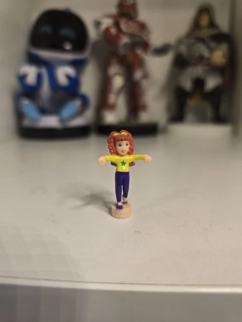 VINTAGE POLLY POCKET Bluebird 1999 Uneven Parallel Bars Gymnastic Lea ...
