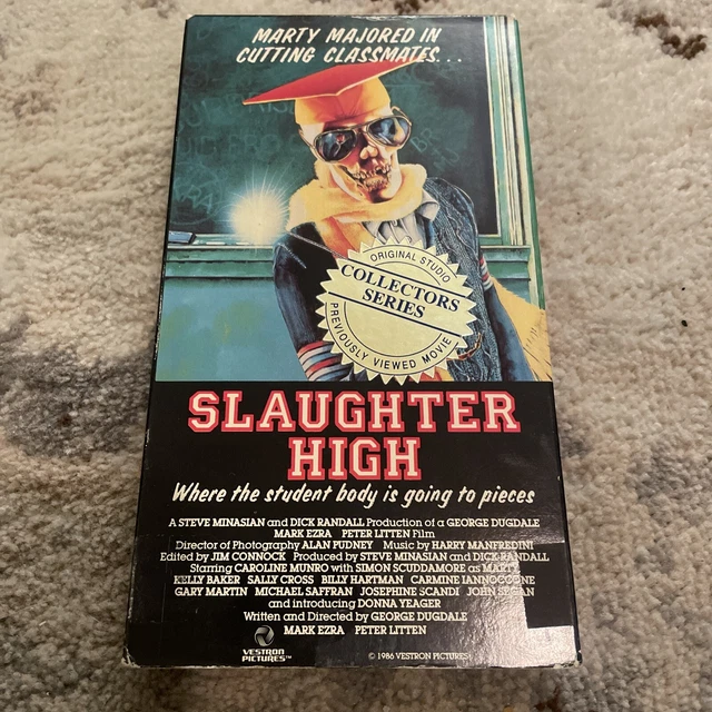 SLAUGHTER HIGH HORROR VHS Tape Rare TESTED £36.72 - PicClick UK