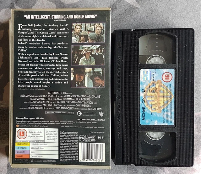 MICHAEL COLLINS (VHS) BIG BOX - Liam Neeson + Julia Roberts + Alan ...