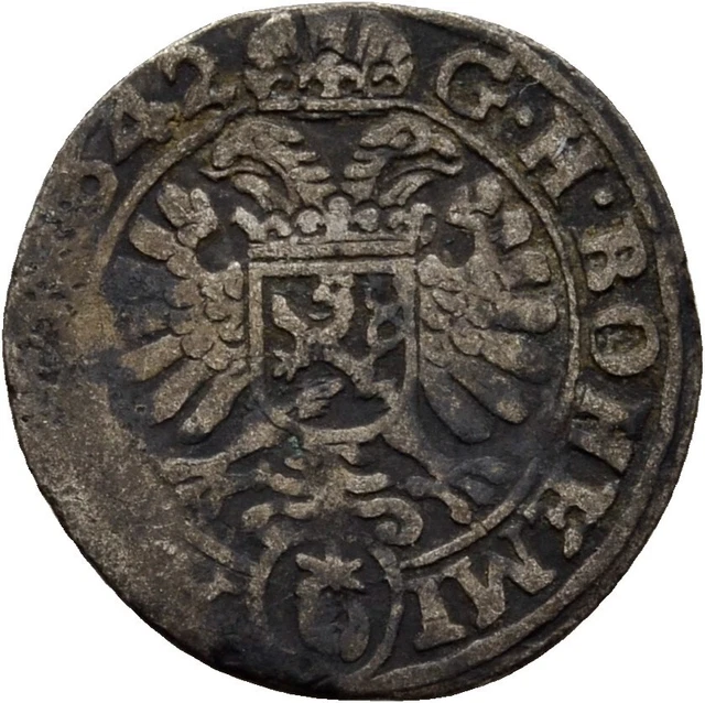 RDR BÖHMEN PRAG 3 Kreuzer 1642 Ferdinand III. Münze 1,3 g Original Münze#WZL262 EUR 28,00 ...