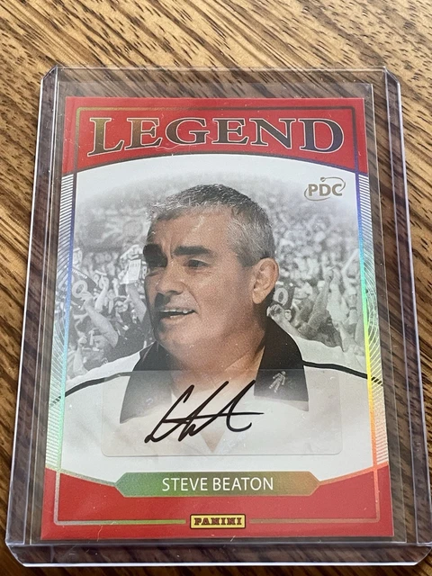 🔥 PANINI PDC World Championship 2026 Legend Steve Beaton AULE-11 Auto ...