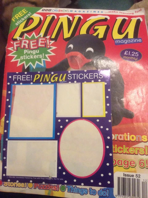 BBC CHILDRENS MAGAZINES Pingu Magazine Issue 52 1997 £3.99 - PicClick UK
