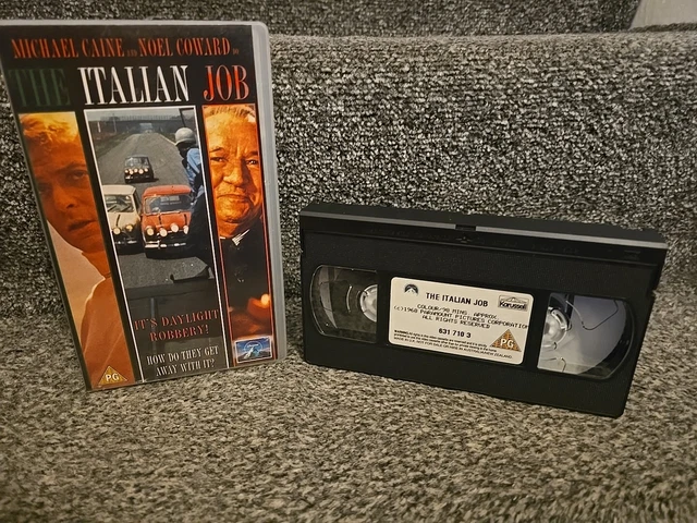 The Italian Job Vhs Video Cassette 1968 Michael Caine Noel Coward £099 Picclick Uk