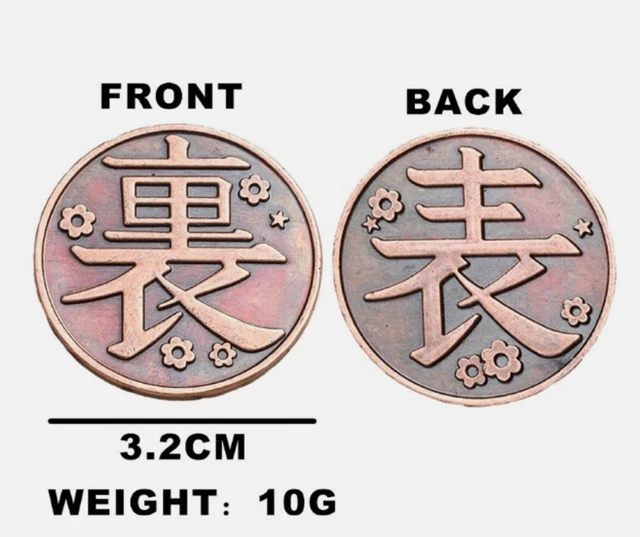 DEMON SLAYER: KIMETSU no Yaiba Anime Replica Coin *2| Cosplay Prop ...