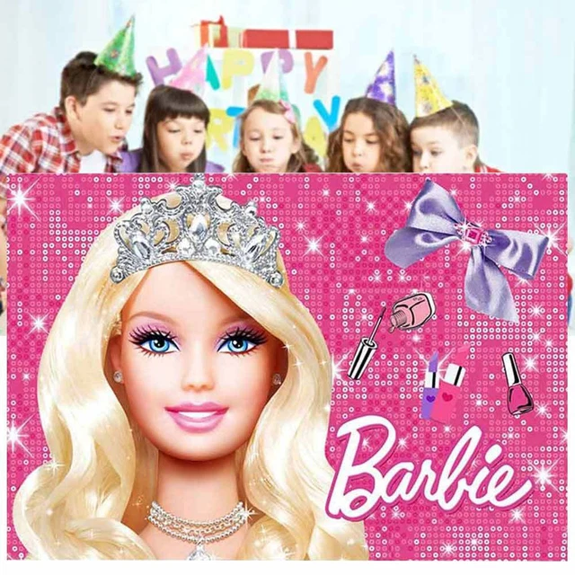 BARBIE GIRLS DOLL Princess Backdrop Birthday Party Banner Home ...
