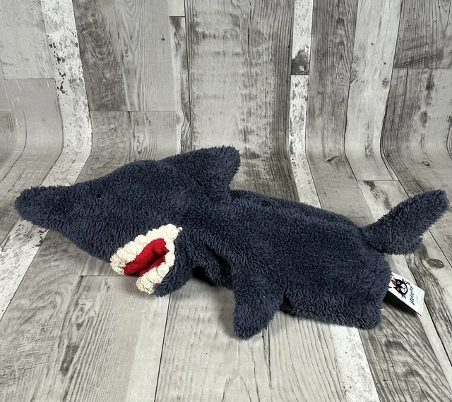 JELLYCAT HAND PUPPET Toothy Shark Small Soft Plus Toy Comforter Sensory ...