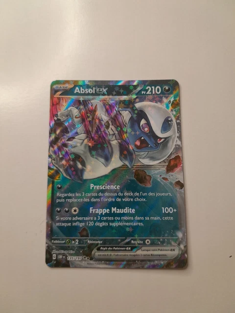 CARTE POKÉMON ABSOL EX 135/197 ultra rare EV3 flammes obsidiennes FR ...