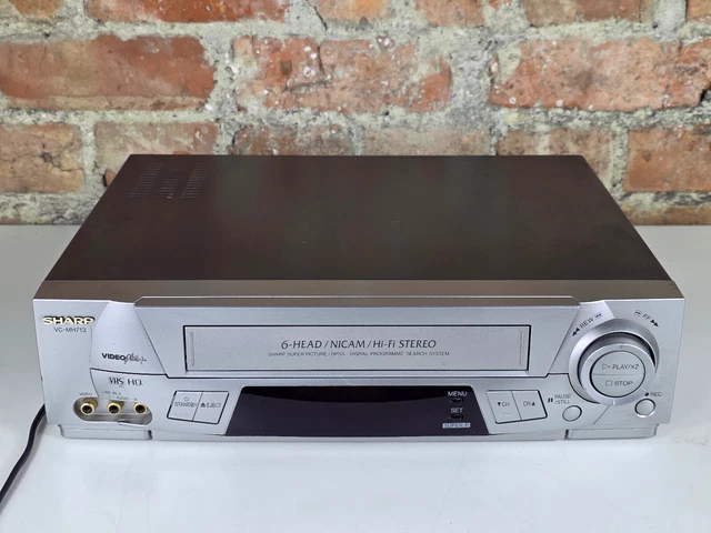 SHARP VC-MH713HM 6-HEAD Nicam VCR VHS Video Cassette Recorder Player No ...