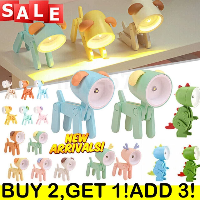 MINI LED NIGHT Light Cute Animal Pet Light Cartoon Folding Table Lamp ...