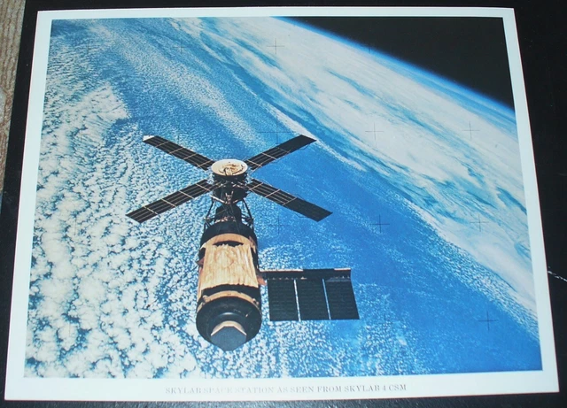 RARE STATION SPATIALE officielle Skylab de la NASA en orbite photo de ...
