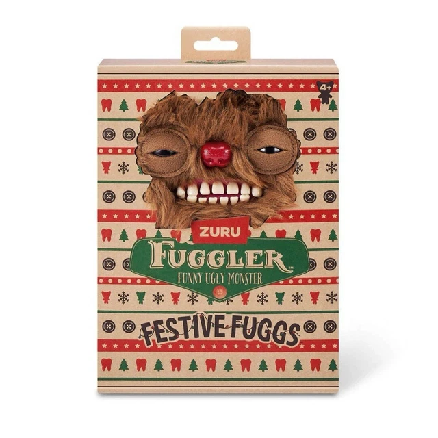 FUGGLER FESTIVE FUGGS Reindeer Funny Ugly Monster Christmas Plush (9 ...