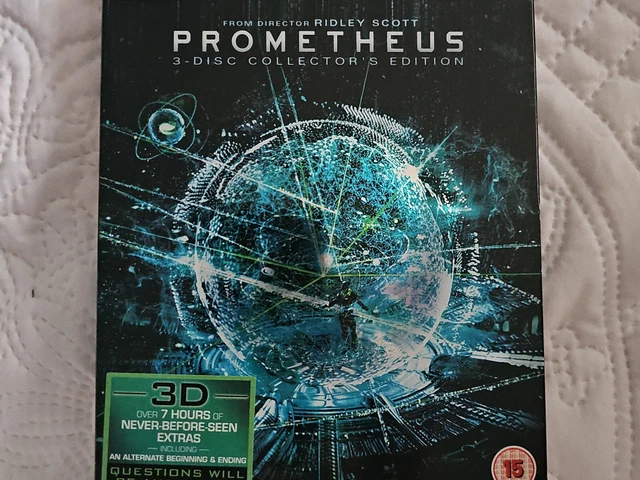 PROMETHEUS - COLLECTOR'S Edition (Blu-ray 3D + Blu-ray + Digital 3 Disc Set £3.00 - PicClick UK