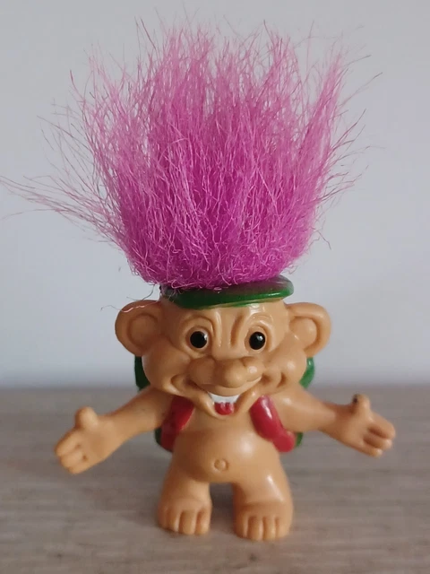 FIGURINE ANCIENNE WEETOS -Mini Troll- Troll Baroudeur avec sac à dos ...