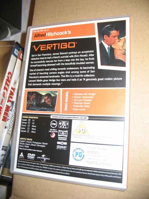 DVD VERTIGO - James Stewart, Kim Novak, Barbara Bel Geddes, Alfred ...