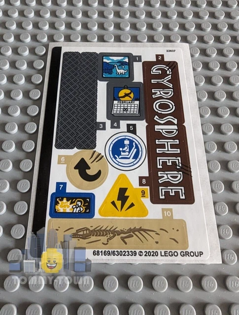 LEGO JURASSIC WORLD STICKER SHEET ONLY for 75941 Indominus rex vs ...