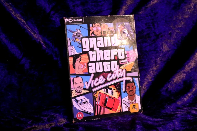 GRAND THEFT AUTO: Vice City GTA PC CD ROM Box Complete with Map and ...