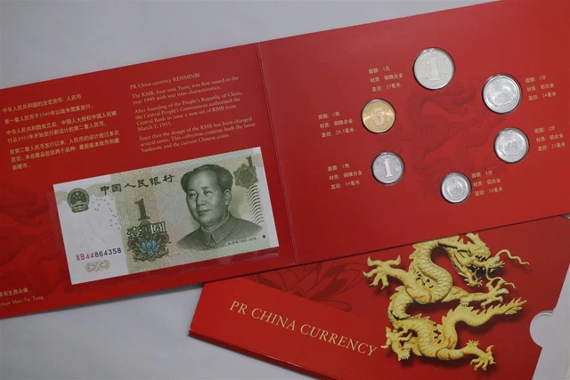 🧭 🇨🇳 CHINA Banknote + Mint Set In Folder B79 #250 $64.09 - PicClick CA