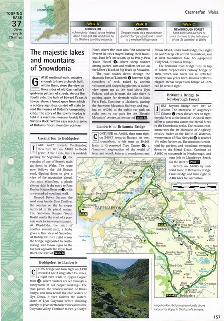 BEDDGELERT LLANBERIS NEWBOROUGH Forest 1998 Walking Routes Drive Base ...