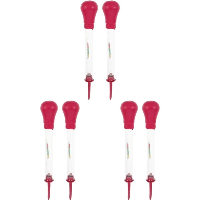 2PCS GLASS DENSITY Meter Electrolytic Hydrometer Electro- Hydraulic ...