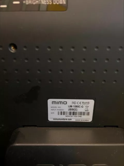 MINI MONITOR MIMO UM-1080C-G 1280x800 USB, Touchscreen, Windows 7 8 10 ...