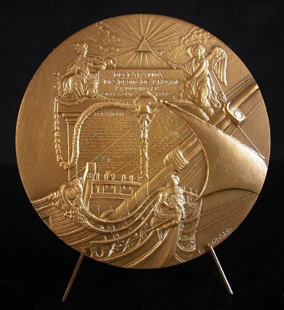 MÉDAILLE VAISSEAU DE ligne de 74 canons Droits de l'homme 1794-1797 ...
