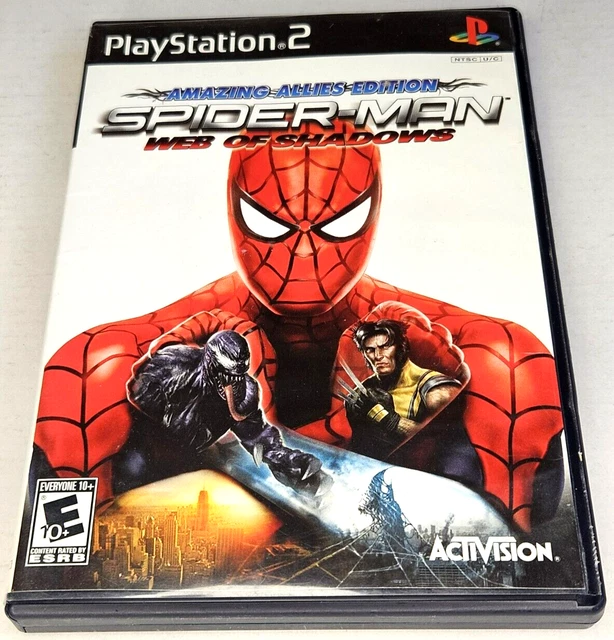 SPIDER-MAN WEB OF Shadows Amazing Allies Edition PS2 Playstation 2 CIB ...