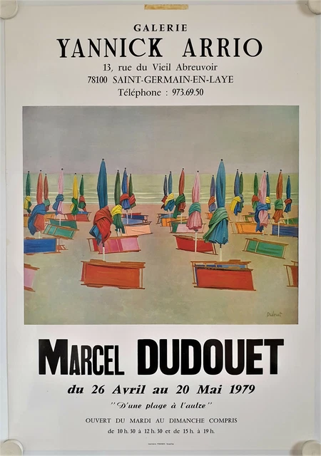 AFFICHE MARCEL DUDOUET 1979 Exposition Galerie Yannick Arrio EUR 45,00 ...