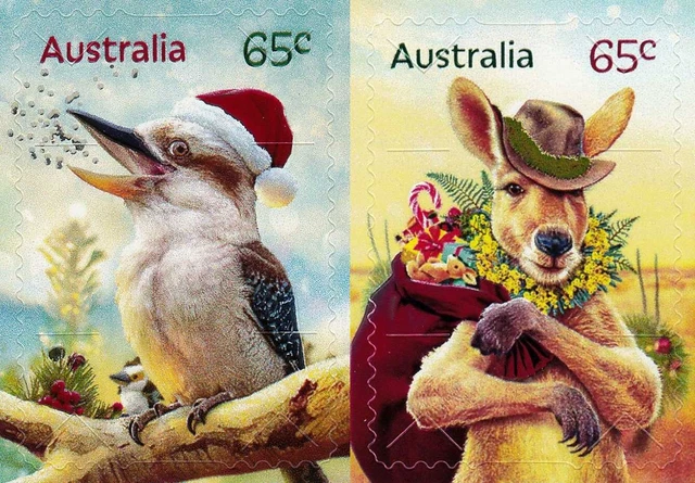 AUSTRALIAN STAMPS - 2024 65c x 2 Christmas (Secular) - P&S Mint $1.99 ...