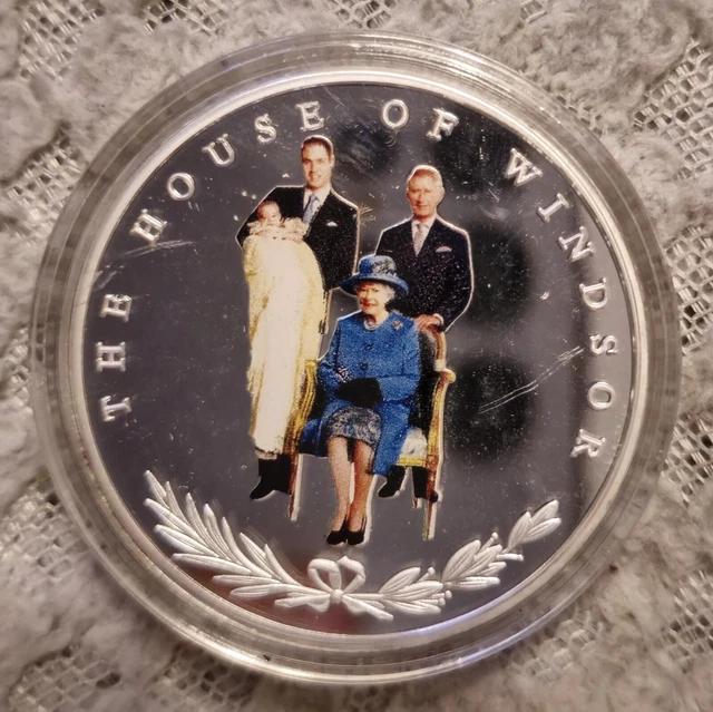 HOUSE OF WINDSOR Four Generations of The British Royal Family Silver ...
